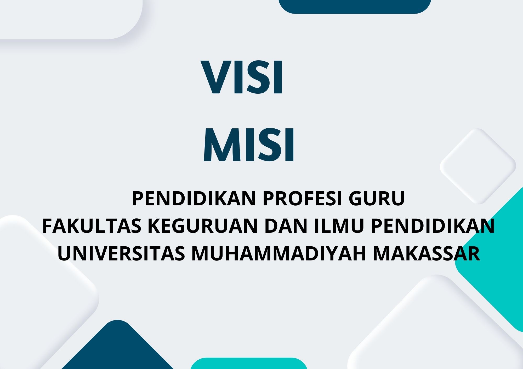 VISI MISI – Program Studi Pendidikan Profesi Guru Universitas ...
